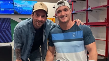 Messi y Gusti Fernández también tuvieron su foto en Miami